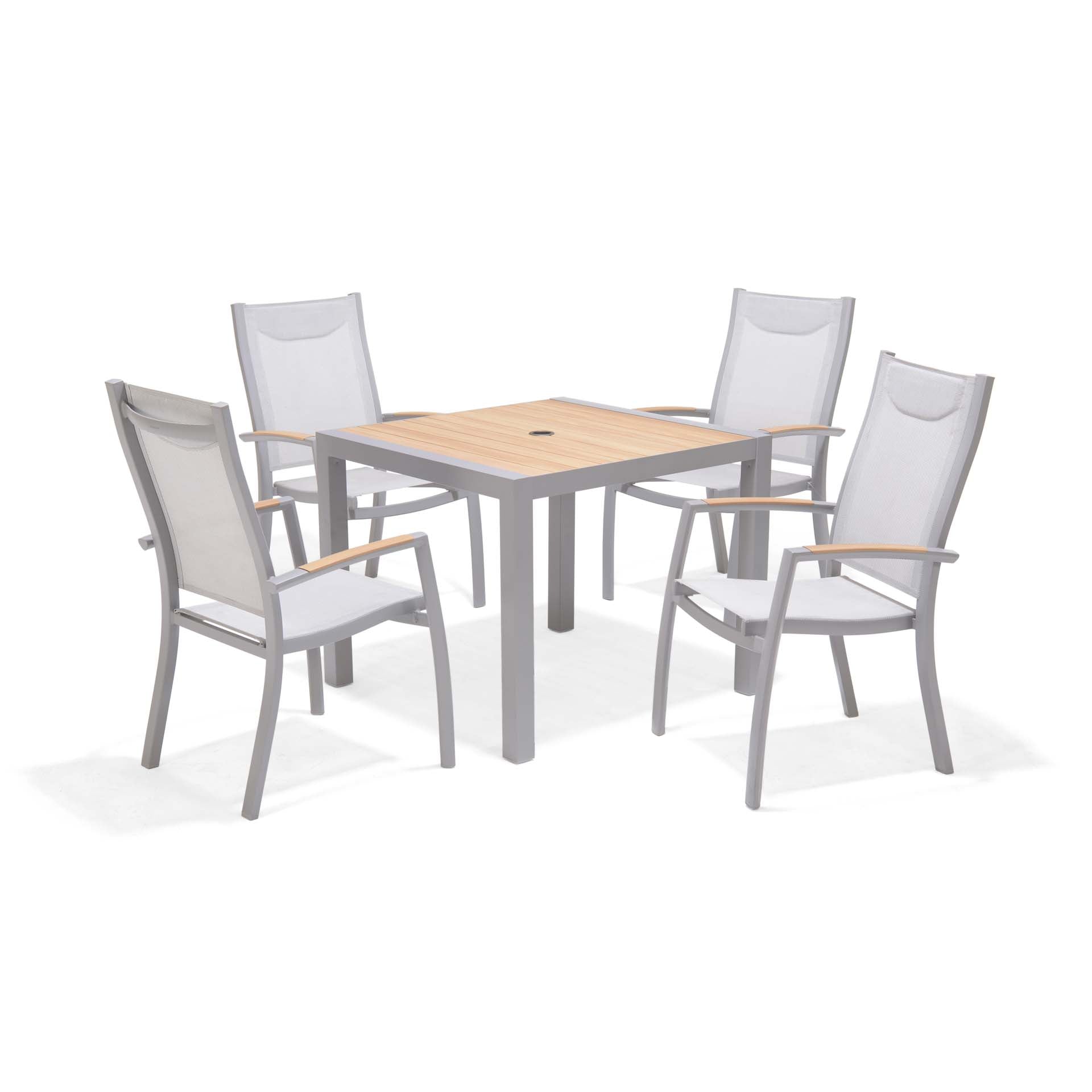 Lifestyle Garden Panama Light 4 Seat Dining Set – Hills Home and Garden