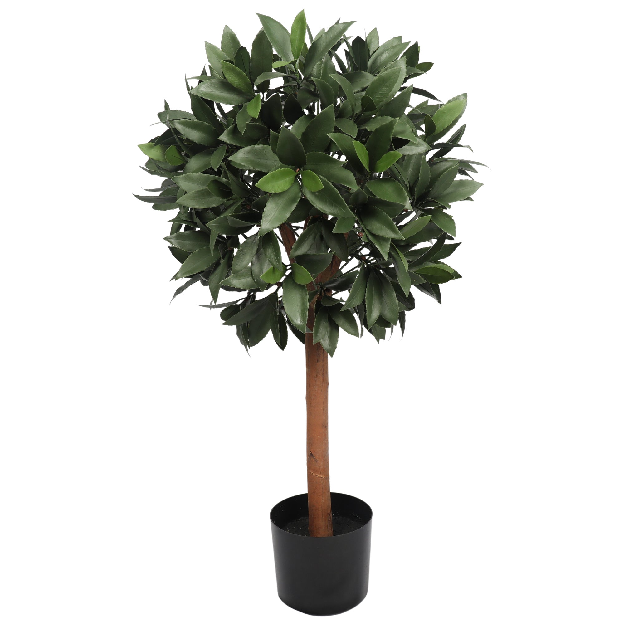 Artificial Bay Laurel Ball Tree 90cm 30cm UV Protected Outdoor Indoor