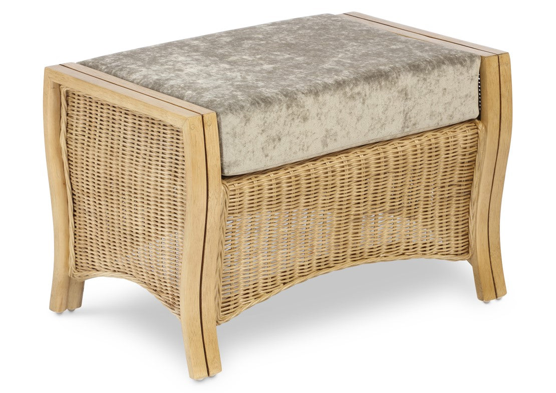 Opera Footstool - Light Oak – Hills Home and Garden